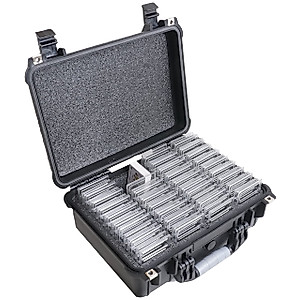 Case Club 72-132 Graded Card Slab Carrying Case- Fits PSA/BGS/FGS/ & More Graded Slabs - Sports/Trading Collector Box fits Pokemon/MTG/Baseball- Travel Holder for Slabs/Sleeves/Loose Cards