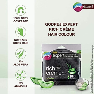 Godrej Expert Creme Hair Colour Natural Black 20G+20Ml