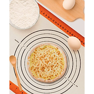 ANYLION Silicone Baking Mat, 4 Packs for Non-Stick Silicone Mats for Baking, BPA Free Pastry Mat with Measurements Silicone Mat for Cookies, Pastry & Macarons