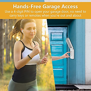 Garage Door Opener Remote Keypad for Liftmaster/Chamberlain/Craftsman Garage Door Opener with Purple Yellow Red Orange Green Learn Button, Wireless Keyless Entry Outside Remote 877LM 878MAX G940EV-P2