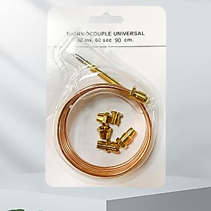 YUELER Oven Thermocouple Controller Probe Stove Cooker Heater Fireplaces Temperature Sensors with 5pcs Fixed Part