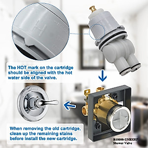 RP46074 Valve Cartridge Assembly Replacement for Delta 13 & 14 Tub/Shower Valves