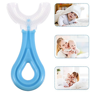 DOITOOL Healeved 1Pc U-Shape Toothbrush, Manual Toothbrush, Kids Toothbrush Teeth Cleaning Tool, U-Shaped Toothbrush for Kids