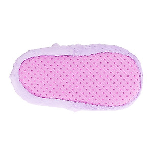 Simple Joys by Carter's Unisex Babies and Toddlers Fuzzy Slipper, Lilac, Owl, X-Large Little Kid