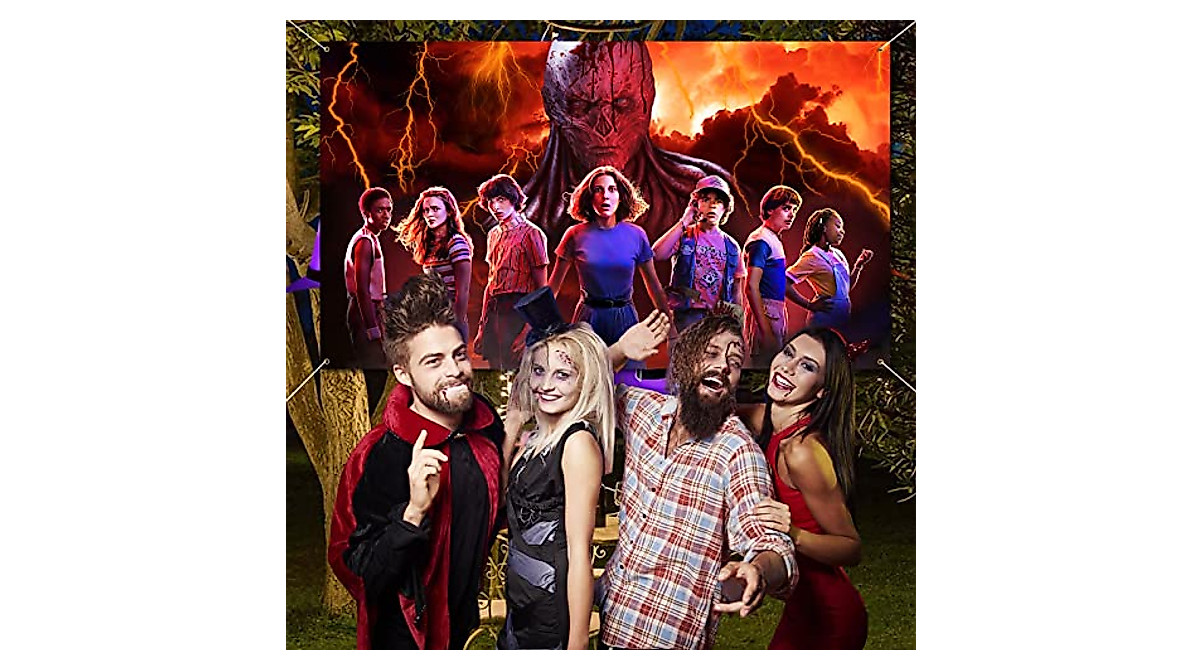 Stranger Things Party Backdrop Banner | Birthday & Halloween Decor
