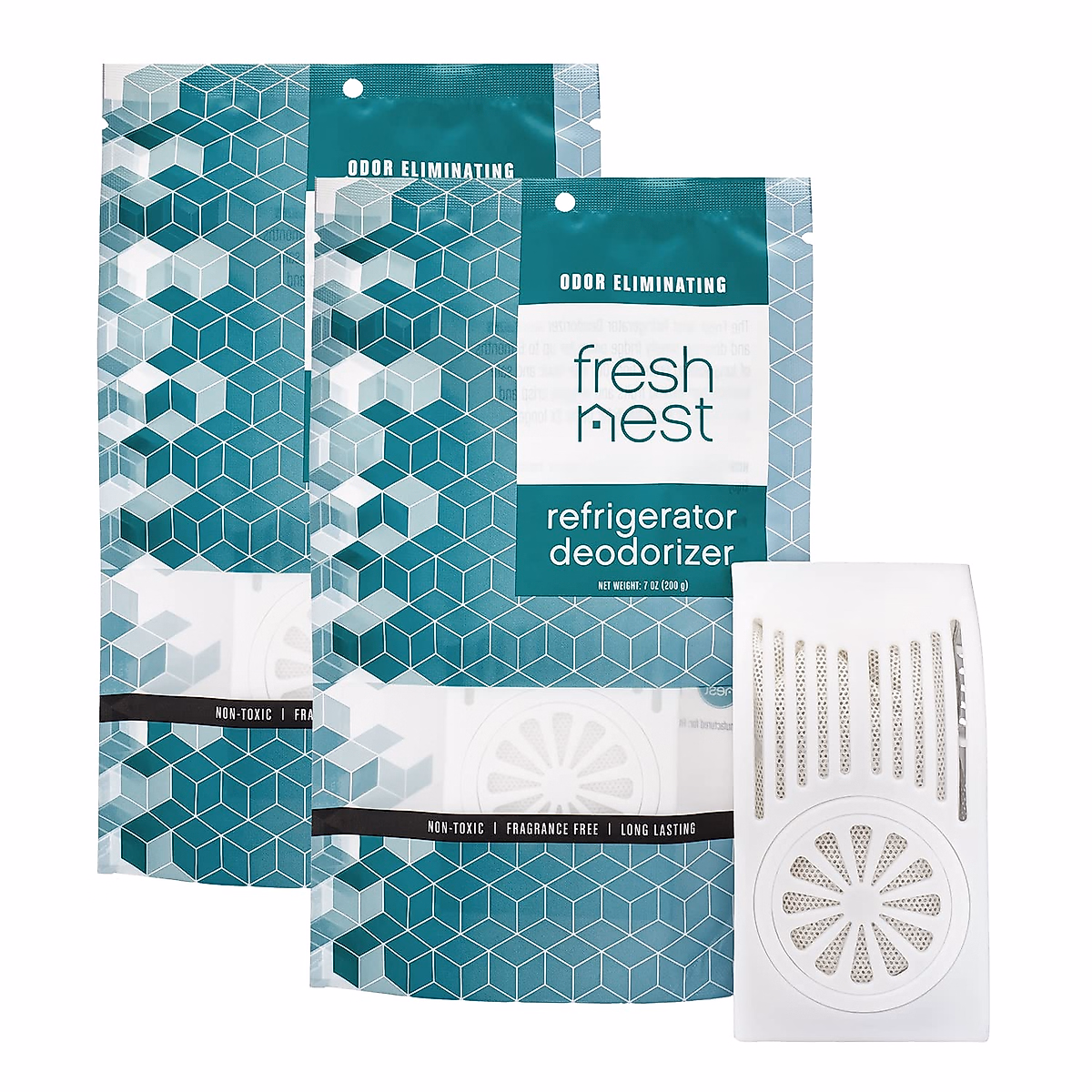 Fresh Nest Refrigerator Deodorizer (2-Pack) - Fridge and Freezer Odor Eliminator