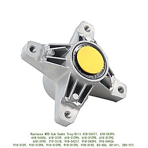 POSEAGLE 2 Pack 918-04426 Spindle Assembly Kit with 748-3065A Deck Spindle Spacer Replaces 618-3129A 618-3129C 918-3129A 918-3129C 618-04426 618-04394 918-04394 618-0677 719-3118A 618-3129 918-3129