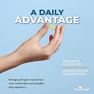 ForestLeaf - Quercetin 500mg - Quercetin with Bromelain, Vitamin C & Stinging Nettle 90 Veggie Capsules - Advanced Quercetin Supplement - Natural Immune & Normal Respiratory Function