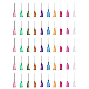 PATIKIL Blunt Tip Dispensing Needles 0.5 Inch, 120 Pcs 10 Different Gauge Industrial Liquid Dispenser Needle with Lure Lock for Refilling Liquid Inks Adhesive Glue