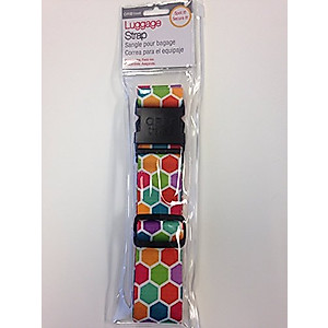 ORB Travel Premium Designer Luggage Strap -LS303-Multi-Colour-Honeycomb