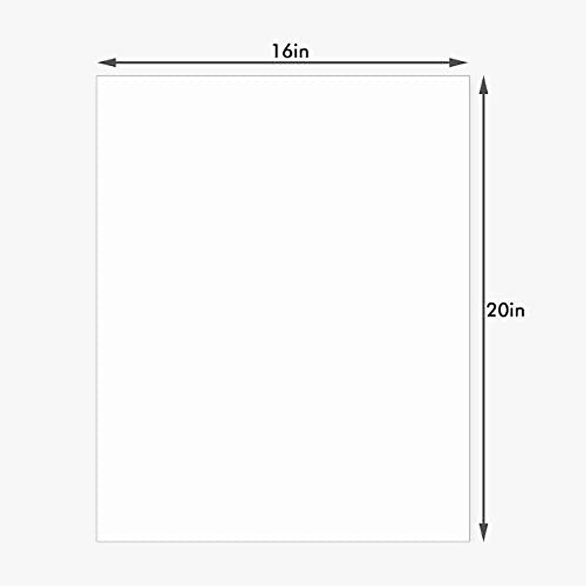 Somime 10 Pack 16x20 White Backing Boards, Uncut Mat Board 16x20, Acid Free Backerbords for 11x14 Photos, Pictures, Artwork and Paints