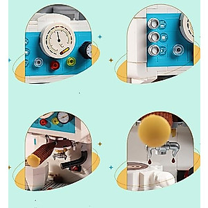 BEJARM 3D Micro Retro Machine Building Brick Sets for Adults Teens, Decorative Display Toys Collectible Model Birthday Gifts Home Ornament (Coffee Maker)