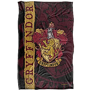 Harry Potter Blanket, 36"x58" Harry Potter House Crest Gryffindor Silky Touch Super Soft Throw Blanket
