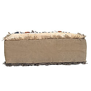 Ruzioon Upcycled Canvas Hand Bag, Upcycled Canvas & Cowhide Leather Tote Bag, Canvas Tote Bag for Women, Canvas Shoulder Bag