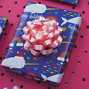 The Gift Wrap Company 12 Count Decorative Confetti Gift Bows, Medium, Pink