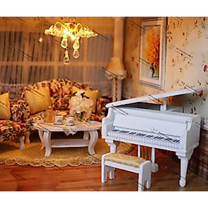 Flever Dollhouse Miniature DIY House Kit Creative Room with Furniture for Romantic Valentine's Gift (Be Enduring As The Universe)