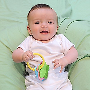 green sprouts Teething Keys | Encourages whole learning | Durable material made from safer plastic, Easy to hold & shake, Playful rattle sound