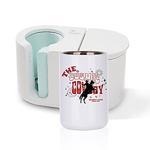 PYD Life Sublimation Ice Buckets Blanks Tumblers 17 OZ White without Lids for Parties Bars,Sublimation Stainless Steel Bucket Small Cups for Cricut Mug Press Tumbler Heat Press 4 Pack