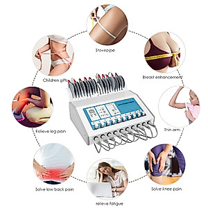 H HUKOER Slim-Ming Instrument, 𝘌𝘭𝘦𝘤-𝘵𝘳𝘪𝘤𝘢𝘭 𝘔𝘶-𝘴𝘤𝘭𝘦 𝘚𝘵𝘪-𝘔𝘶-𝘭𝘢𝘵𝘪𝘰𝘯 Equip-Ment, AC110V 𝘚𝘵𝘪-𝘔𝘶𝘭𝘢𝘵𝘰𝘳, 𝘉𝘰-𝘥𝘺Relieve Body 𝘈𝘤𝘩𝘦𝘴