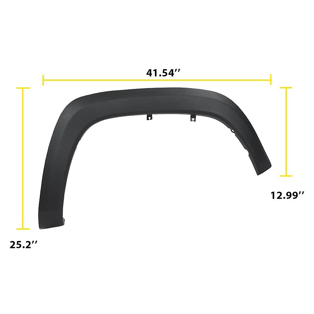 CHEDA Fender Flares Wheel Cover Compatible With 2016-2021 Toyota Tacoma Front Right Passenger Side 1 Pc Black 7587104060, TO1291109