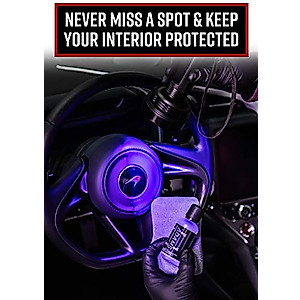 Adam's UV Leather & Vinyl Interior Ceramic Coating - Ceramic Nano Glass Coating for Hard Interior Surfaces | Ultimate Protection for Your Leather, Vinyl, Plastics, Dashboard, More (UV Complete Kit)
