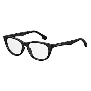 Carrera Women's CA5547/V Butterfly Prescription Eyeglass Frames, Black/Clear Demo Lens, 51 mm
