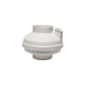 Festa Radon AMG Legend Extreme Quiet and Energy Efficient 571 CFM Radon Mitigation System Inline Fan - 6" Electric Waterproof Inline Duct Fan - Sturdy Glass Reinforced Poly-Resin White