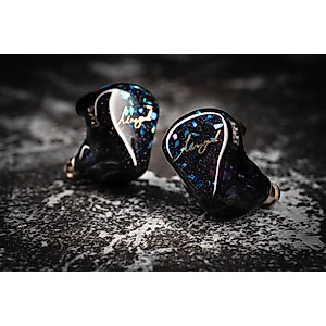 Linsoul Xenns Mangird Tea2 6BA + 1DD Hybrid IEM in-Ear Earphone with Hand-Created Faceplate, Detachable 2pin 6N OCC Cable for Audiophiles Musician(4.4mm, Mangird Tea2)