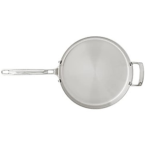 Viking Culinary Professional 5-Ply Stainless Steel Sauté Pan, 6.4 Quart, Silver