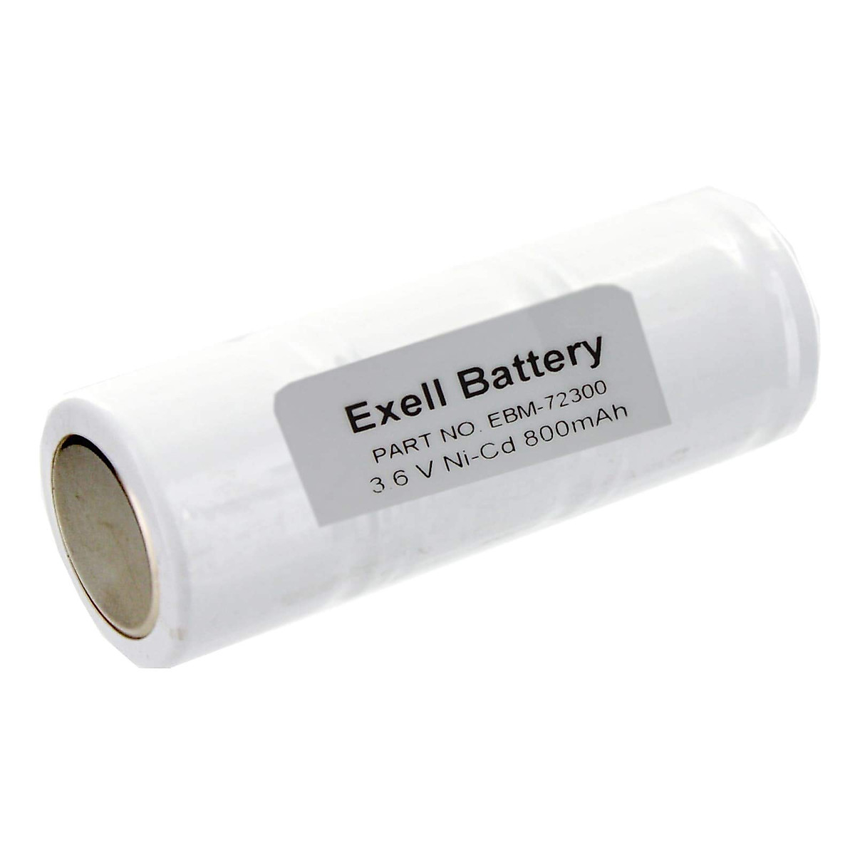 Exell Battery EBM-72300 3.6-volt NiCad Rechargeable Battery, 800mAh