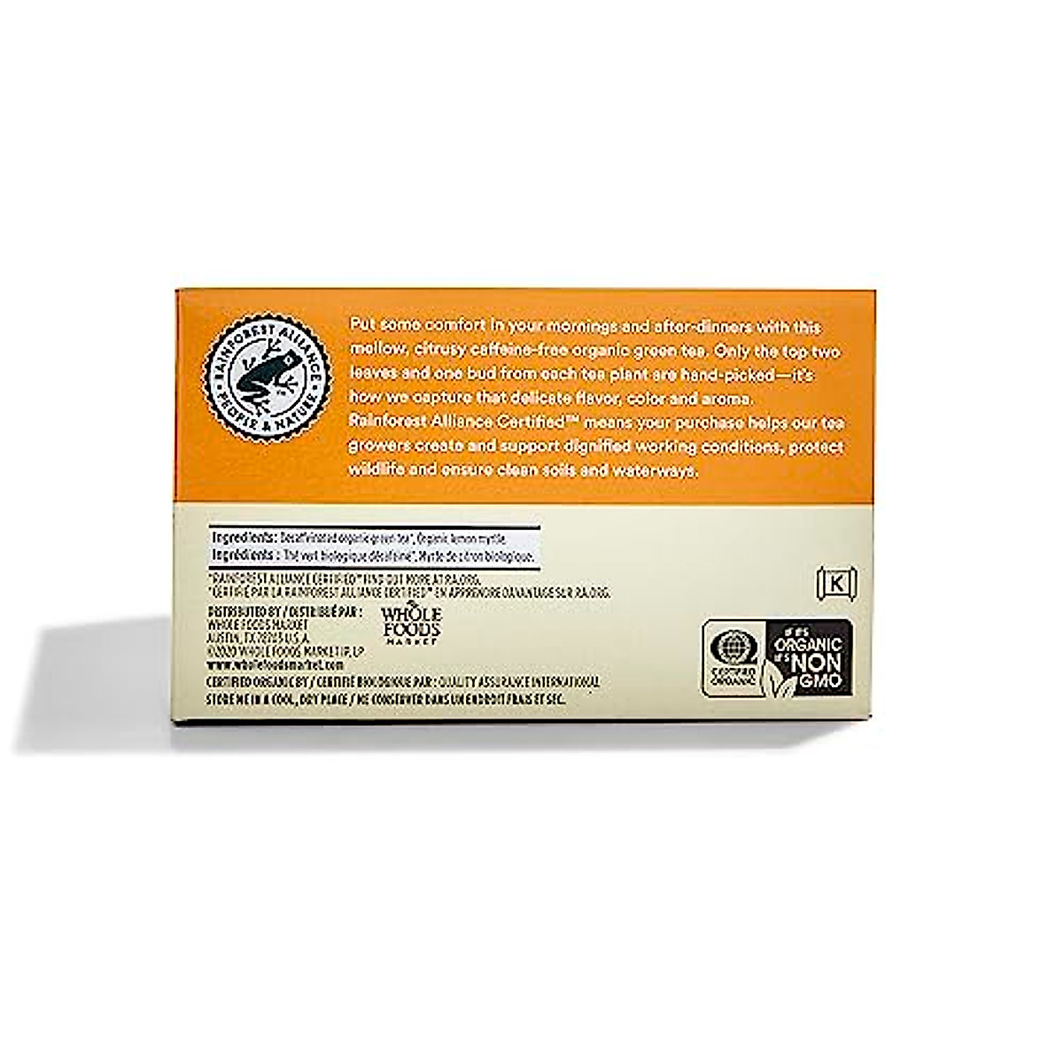 365 by Whole Foods Market, Tea Green With Lemon Myrtle Decaf Organic, 40 Count