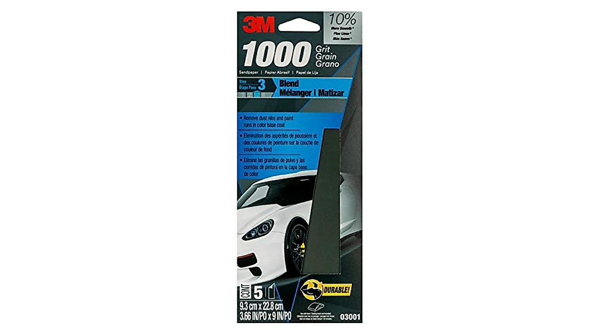 3M Wetordry Sandpaper 1000 Grit – Perfect for Auto Body Finishing