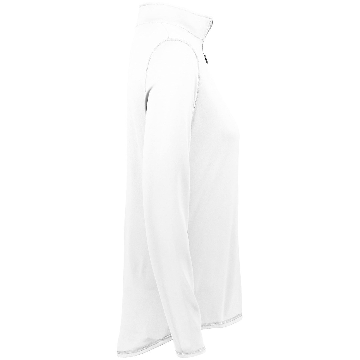 Augusta Sportswear Ladies Attain Wicking 1/4 Zip Pullover - Women's Running Long Sleeve Jacket with Sun Protection, White, X-Large