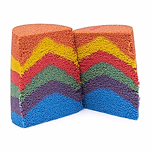 Kinetic Sand, Rainbow Mix Set with 3 Colors of Kinetic Sand (13.5oz) and 6 Tools, Play Sand Sensory Toys for Kids Ages 3 and up