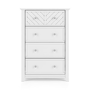Child Craft Atwood 4-Drawer Dresser (Matte White)