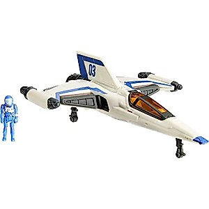 Mattel Lightyear Toys Hyperspeed Series, Buzz Lightyear Mini Action Figure & Xl-03 Spaceship, 6.3-in Vehicle
