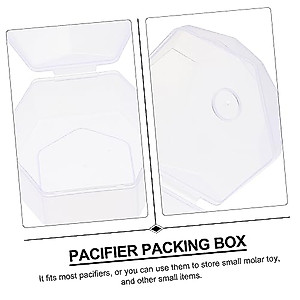 Toyvian Pacifier Storage Box Travel Containers Baby Pacifier Clip Mam Pacifiers Baby Pacifier Case Pacifier Storage Case Pacifier Holder Pacifier Packing Box Infant Pacifier Box 5pcs Box