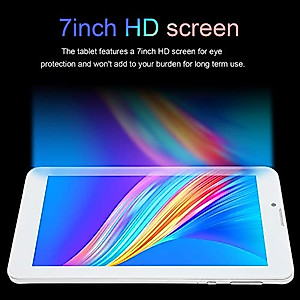 Tablet, 7inch Gaming Tablet, Portable HD Tablet PC,2GB RAM 32GB ROM,5G WiFi Octa Core Tablet, 5000mAh Office Tablet for Work Study (Red)