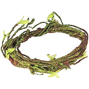 HOVOL Reptile Plants, Flexible Jungle Climbing Vine Terrarium Plants UV Resistant Plastic Artificial Plants and Leaves Hanging Tank Decoration for Bearded Dragons, Lizards, Geckos, Snake, Chameleon