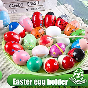 HANSGO 3PCS Deviled Egg Platter and Carrier With Lid - 66 Egg Slots for Parties and Home Kitchen