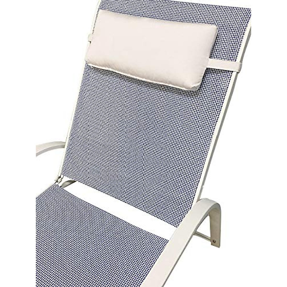 Sunbrella Headrest Pillow -fits Ledge Lounger (Natural (White))