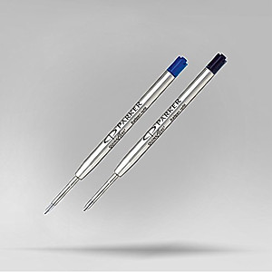 Parker Jotter London Ballpoint and Gel Pen Refill Discovery Pack: 3 Quinkflow Refills for Ballpoint Pens & 3 Quink Gel Refills