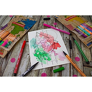 STABILO Fineliner Point 88 Mini Mystabilodesign Pouch of 12 Assorted Colours