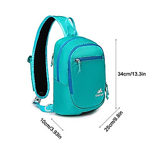Small Sling Bag Crossbody Chest Bag Lightweight Daypack for Hiking & Travel