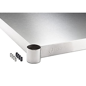 TRINITY EcoStorage NSF, 48-Inch Stainless Steel Utility Table,