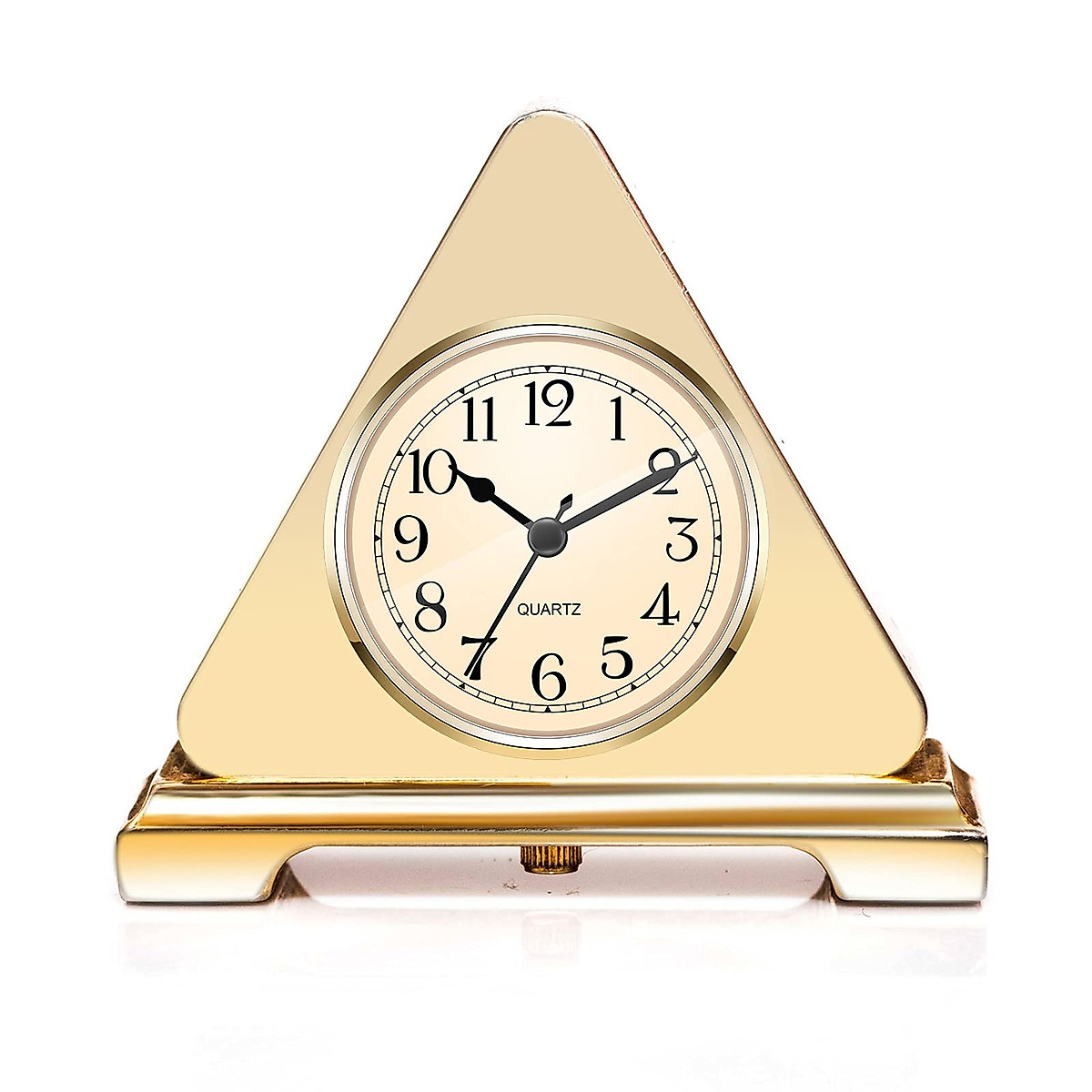 Hicarer 3-1/2 Inch (90 mm) Quartz Clock Fit-up/Insert with Arabic Numeral (Gold)