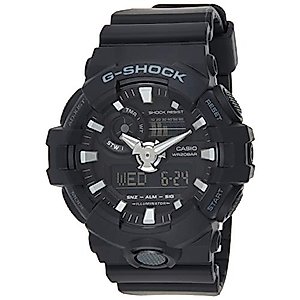 Casio Men's 'G Shock' Quartz Resin Casual Watch, Color:Black (Model: GA-700-1BCR)