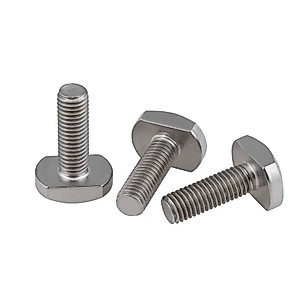 qfkj Bolt M5 M6 M8 M10 M12 M16 Bolts for T-Slot Stainless Steel T Bolt T Screw Square Bolts T-Head Screw Chute T-Bolt Durable (Dimensions : M8x20 5PCS)