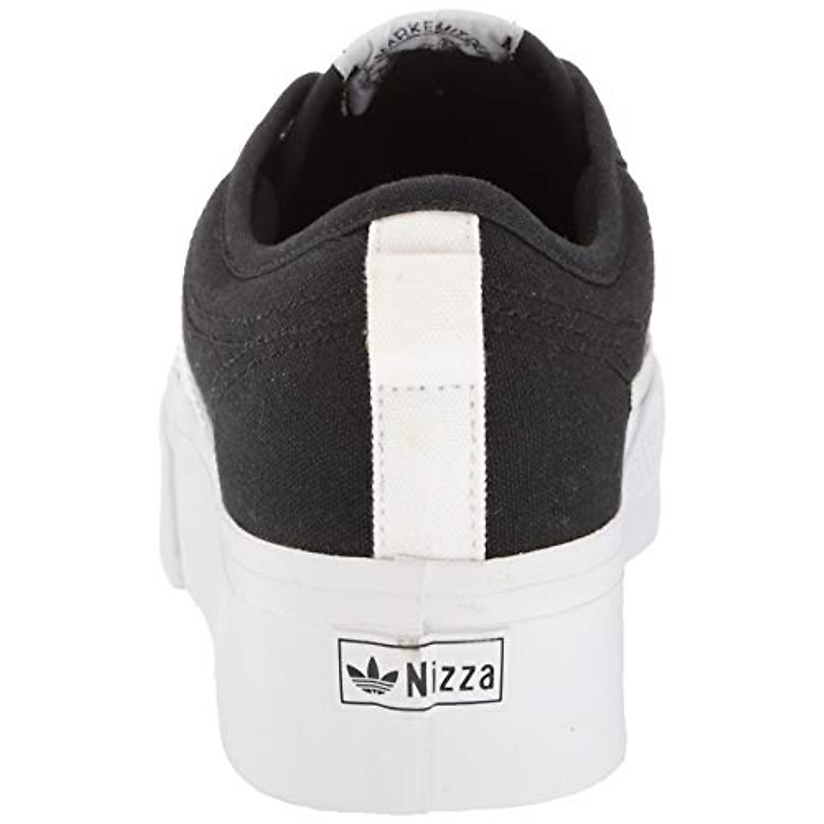 adidas Originals Women's Nizza Platform, Black/White/White, 7.5
