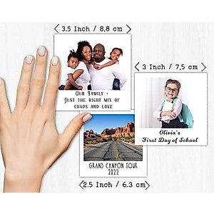 4 pcs Personalized Magnets - Customized Photos Decoration - Fridge Locker Office Home - Custom Magnetic Gifts | Save Your Best Pictures